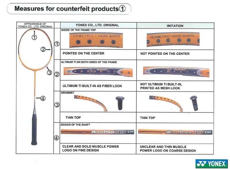 How to Spot Fake Yonex Racquets